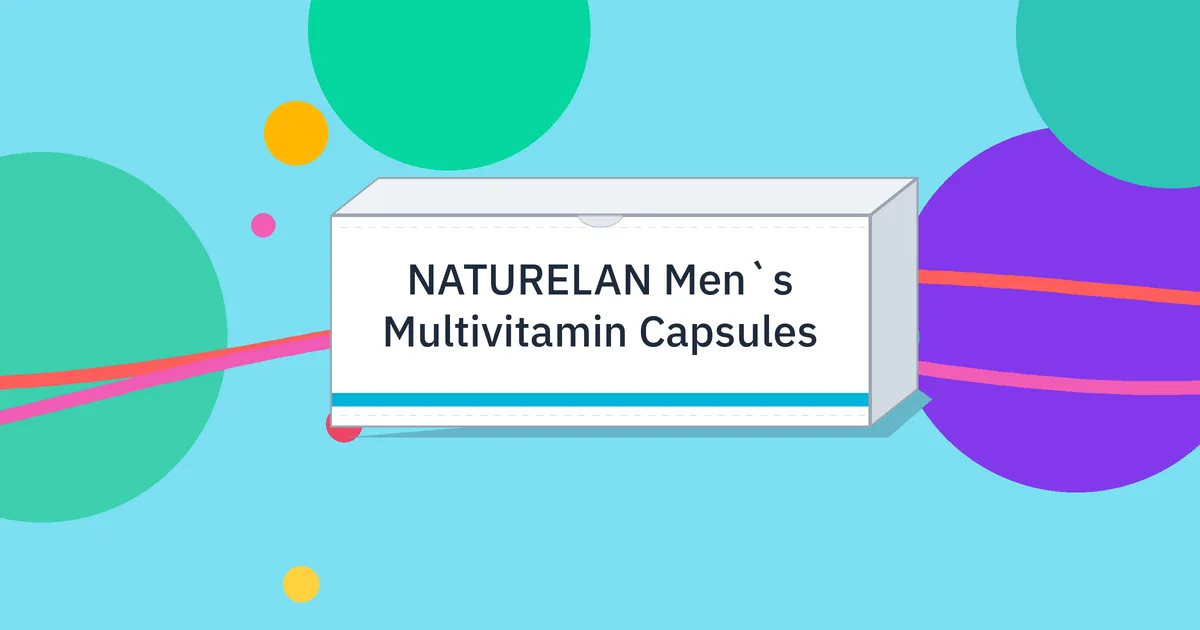 Symbolbild: Packung mit der Aufschrift NATURELAN Men`s Multivitamin Capsules (PZN 19844002) – Verfügbarkeit und Bezug in Apotheken in Frankfurt am Main