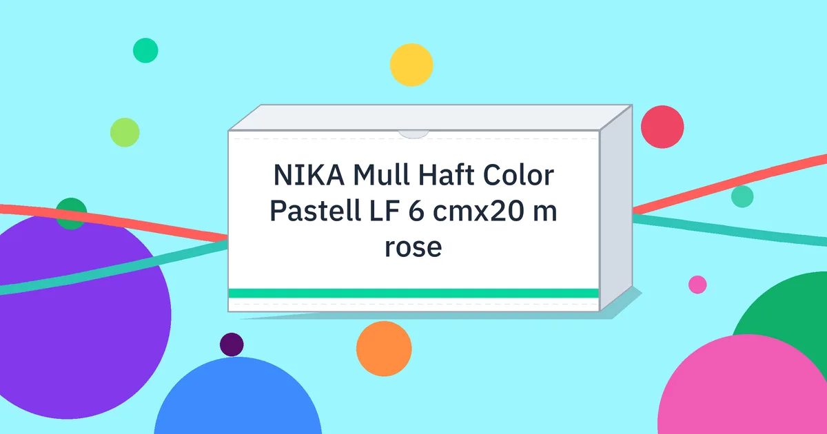 Symbolbild: Packung mit der Aufschrift NIKA Mull Haft Color Pastell LF 6 cmx20 m rose (PZN 13901822) – Verfügbarkeit und Bezug in Apotheken in Frankfurt am Main