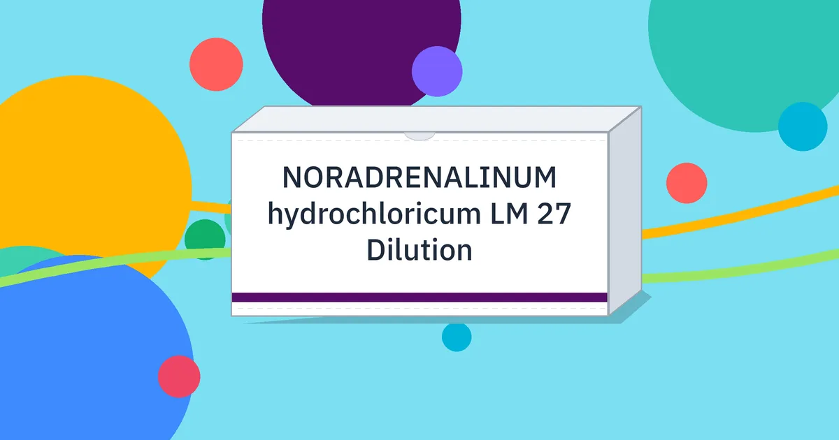 Symbolbild: Packung mit der Aufschrift NORADRENALINUM hydrochloricum LM 27 Dilution (PZN 13620218) – Verfügbarkeit und Bezug in Apotheken in Frankfurt am Main
