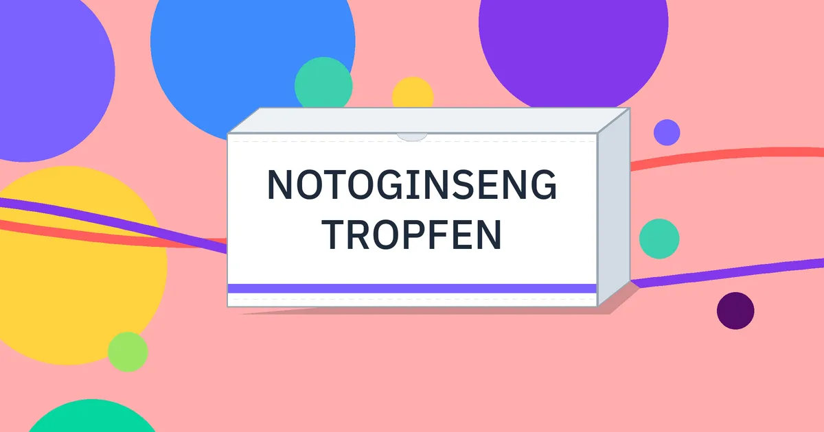 Symbolbild: Packung mit der Aufschrift NOTOGINSENG TROPFEN (PZN 15229955) – Verfügbarkeit und Bezug in Apotheken in Frankfurt am Main