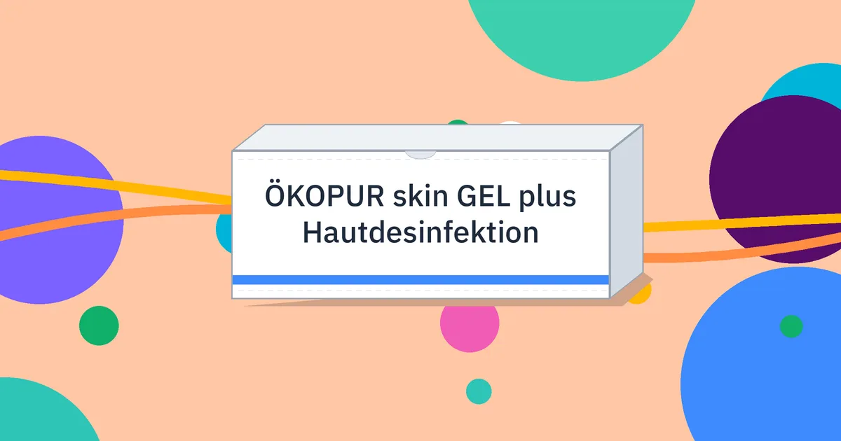 Symbolbild: Packung mit der Aufschrift ÖKOPUR skin GEL plus Hautdesinfektion (PZN 16901171) – Verfügbarkeit und Bezug in Apotheken in Frankfurt am Main
