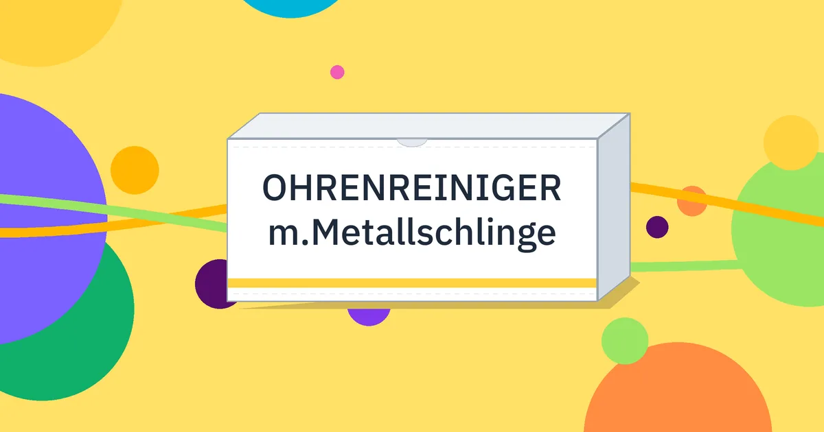 Symbolbild: Packung mit der Aufschrift OHRENREINIGER m.Metallschlinge (PZN 03026626) – Verfügbarkeit und Bezug in Apotheken in Frankfurt am Main