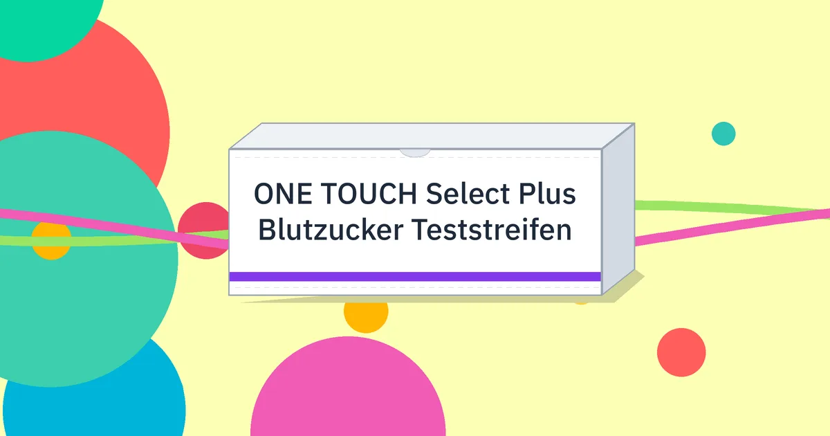 Symbolbild: Packung mit der Aufschrift ONE TOUCH Select Plus Blutzucker Teststreifen (PZN 11141293) – Verfügbarkeit und Bezug in Apotheken in Frankfurt am Main