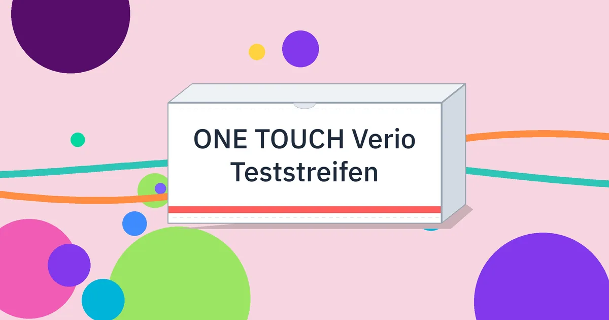 Symbolbild: Packung mit der Aufschrift ONE TOUCH Verio Teststreifen (PZN 12143302) – Verfügbarkeit und Bezug in Apotheken in Frankfurt am Main