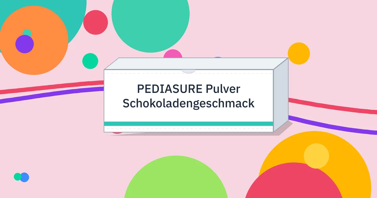Symbolbild: Packung mit der Aufschrift PEDIASURE Pulver Schokoladengeschmack (PZN 18850779) – Verfügbarkeit und Bezug in Apotheken in Frankfurt am Main