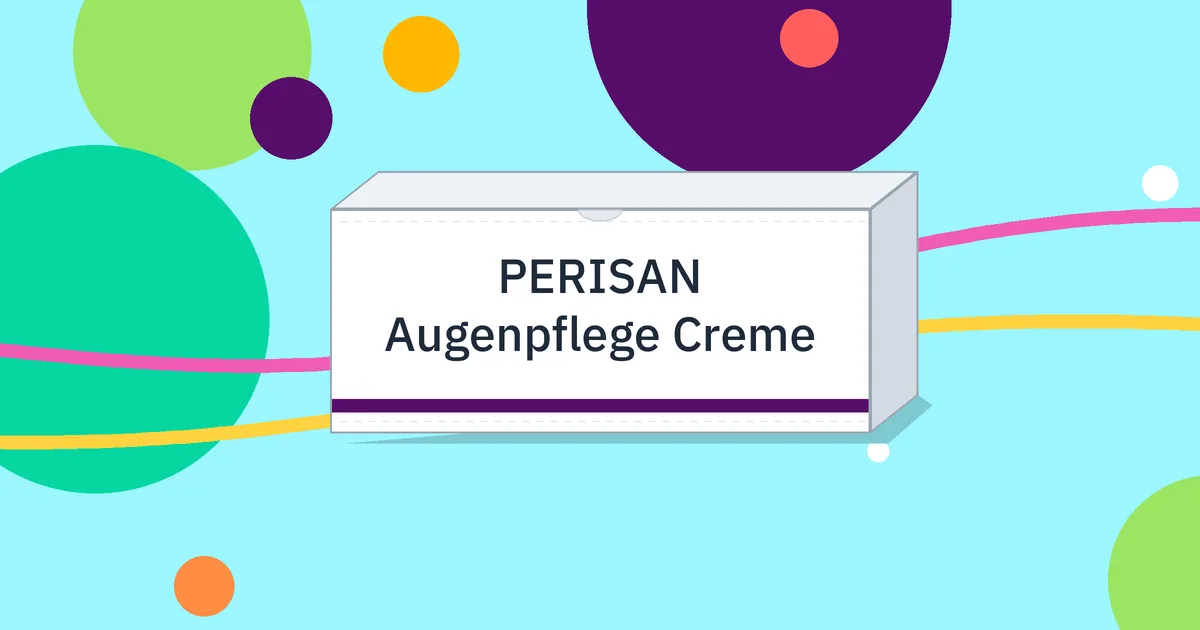 Symbolbild: Packung mit der Aufschrift PERISAN Augenpflege Creme (PZN 15578911) – Verfügbarkeit und Bezug in Apotheken in Frankfurt am Main