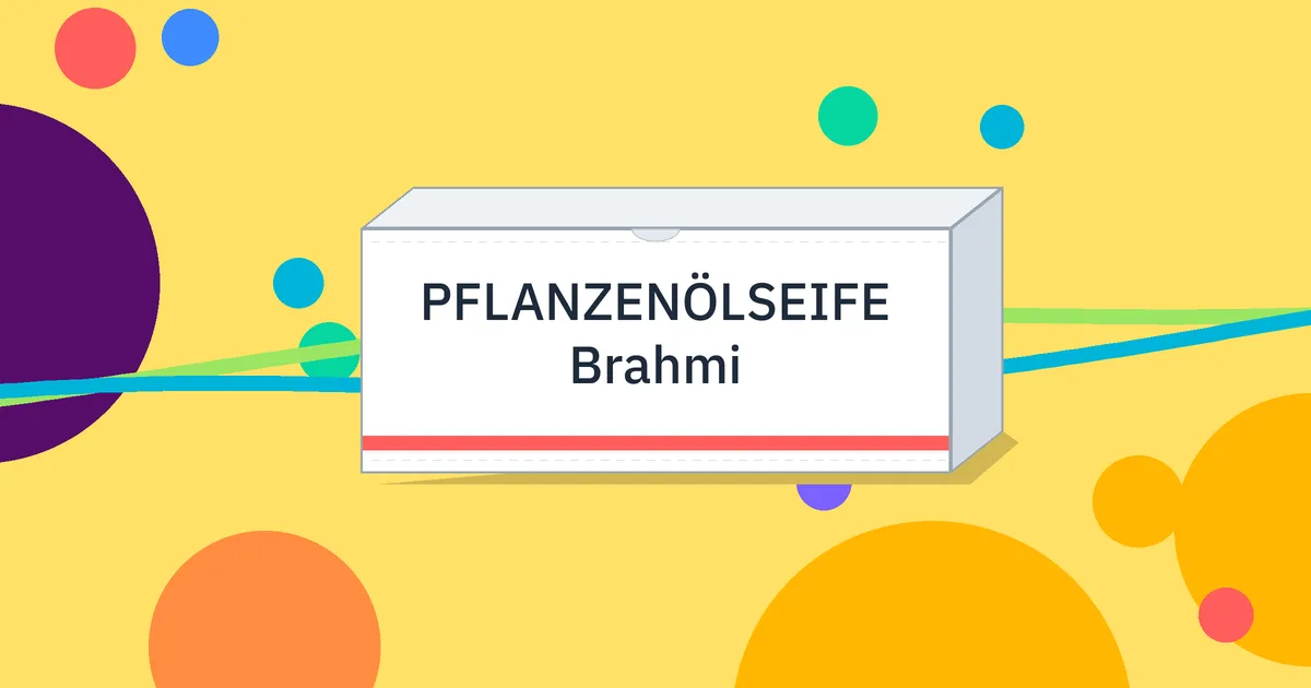 Symbolbild: Packung mit der Aufschrift PFLANZENÖLSEIFE Brahmi (PZN 09120846) – Verfügbarkeit und Bezug in Apotheken in Frankfurt am Main