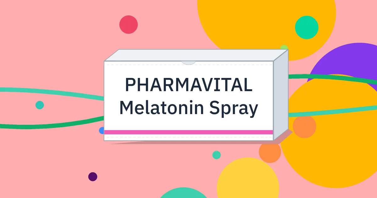 Symbolbild: Packung mit der Aufschrift PHARMAVITAL Melatonin Spray (PZN 18723093) – Verfügbarkeit und Bezug in Apotheken in Frankfurt am Main