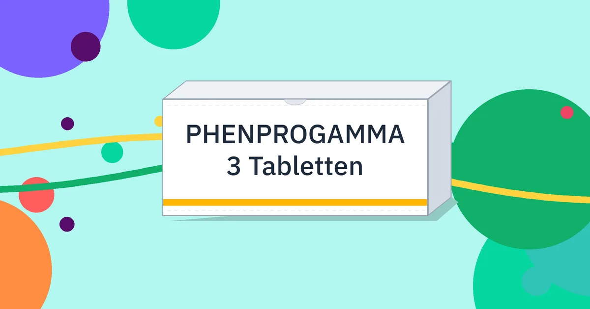 Symbolbild: Packung mit der Aufschrift PHENPROGAMMA 3 Tabletten (PZN 09404207) – Verfügbarkeit und Bezug in Apotheken in Frankfurt am Main
