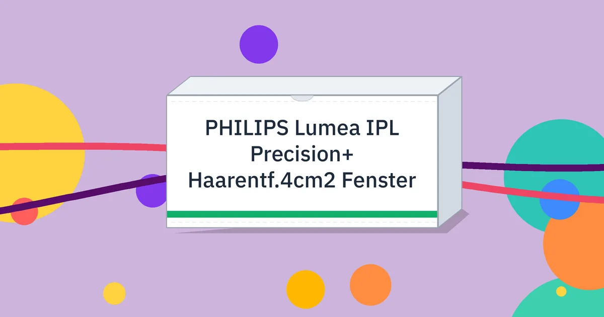 Symbolbild: Packung mit der Aufschrift PHILIPS Lumea IPL Precision+ Haarentf.4cm2 Fenster (PZN 10347615) – Verfügbarkeit und Bezug in Apotheken in Frankfurt am Main