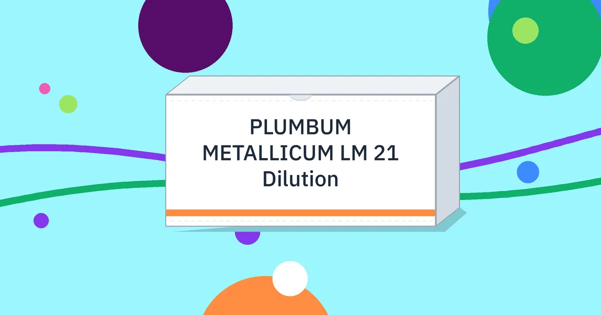 Symbolbild: Packung mit der Aufschrift PLUMBUM METALLICUM LM 21 Dilution (PZN 13041213) – Verfügbarkeit und Bezug in Apotheken in Frankfurt am Main