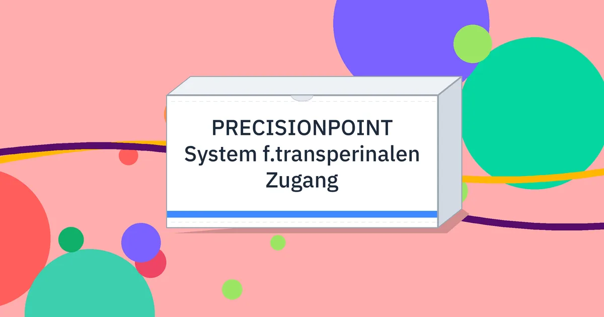 Symbolbild: Packung mit der Aufschrift PRECISIONPOINT System f.transperinalen Zugang (PZN 16122768) – Verfügbarkeit und Bezug in Apotheken in Frankfurt am Main