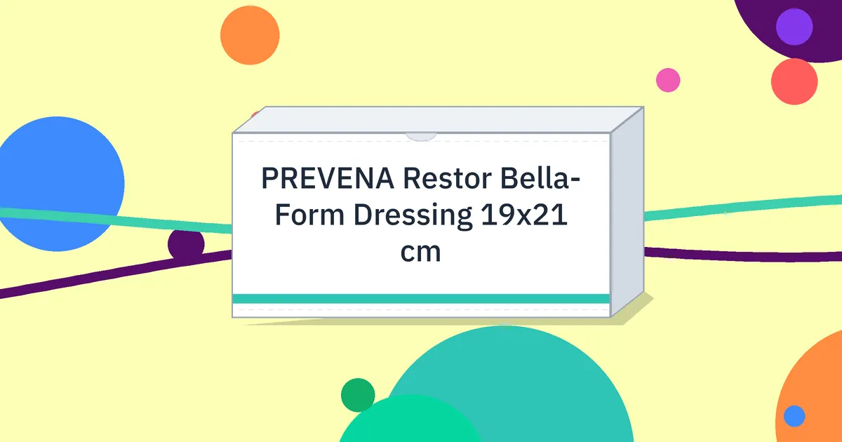 Symbolbild: Packung mit der Aufschrift PREVENA Restor Bella-Form Dressing 19x21 cm (PZN 17996682) – Verfügbarkeit und Bezug in Apotheken in Frankfurt am Main