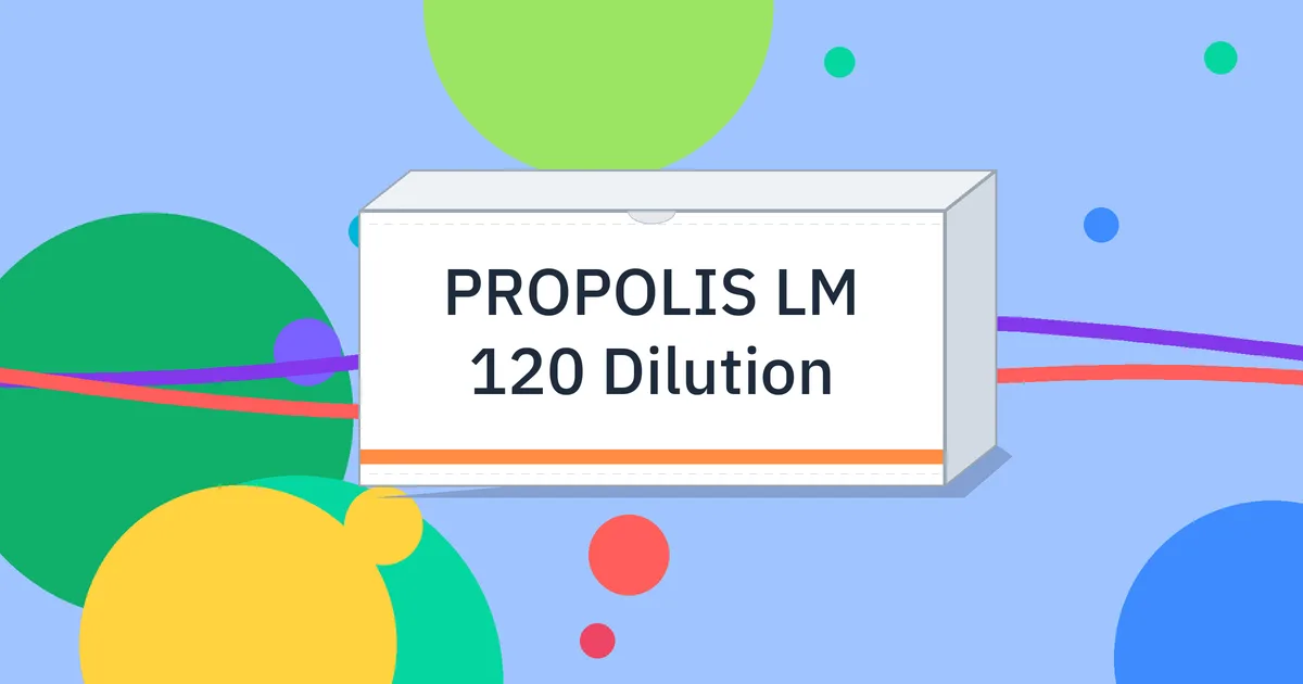 Symbolbild: Packung mit der Aufschrift PROPOLIS LM 120 Dilution (PZN 13044938) – Verfügbarkeit und Bezug in Apotheken in Frankfurt am Main