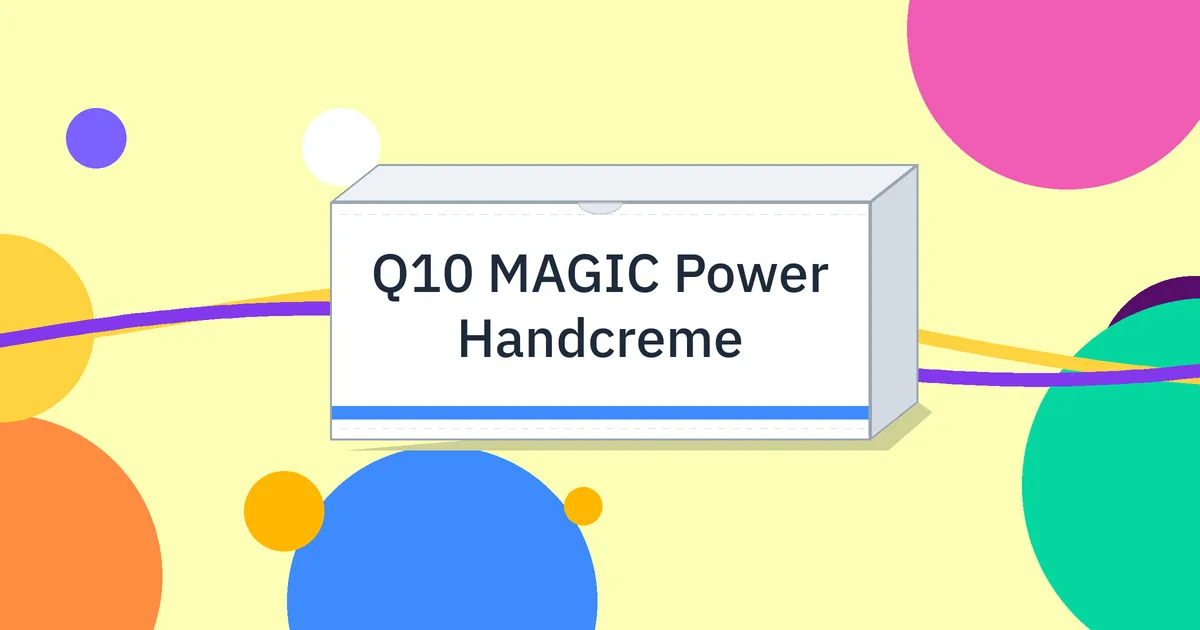 Symbolbild: Packung mit der Aufschrift Q10 MAGIC Power Handcreme (PZN 12554117) – Verfügbarkeit und Bezug in Apotheken in Frankfurt am Main