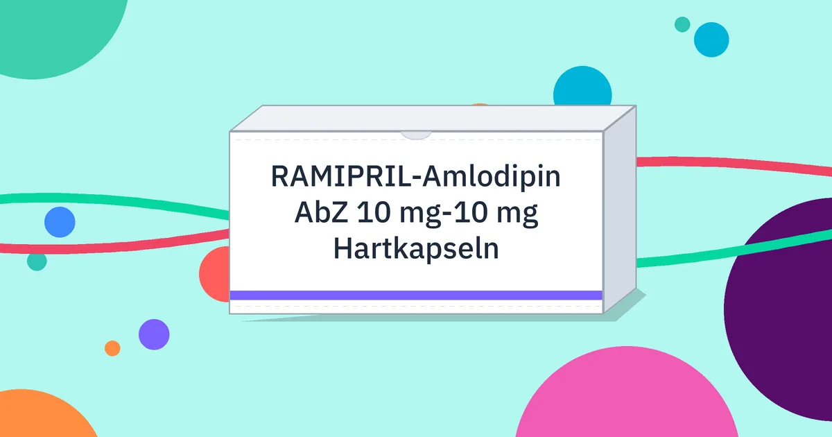 Symbolbild: Packung mit der Aufschrift RAMIPRIL-Amlodipin AbZ 10 mg-10 mg Hartkapseln (PZN 13581949) – Verfügbarkeit und Bezug in Apotheken in Frankfurt am Main