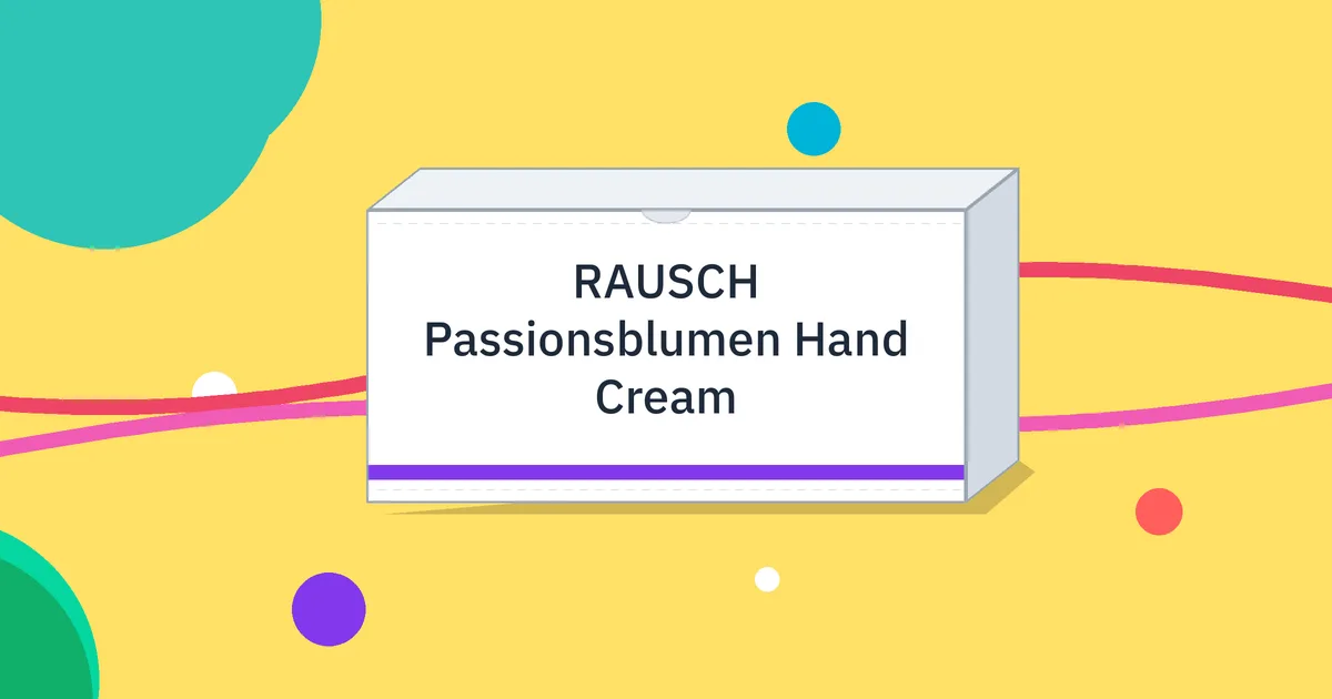 Symbolbild: Packung mit der Aufschrift RAUSCH Passionsblumen Hand Cream (PZN 15197020) – Verfügbarkeit und Bezug in Apotheken in Frankfurt am Main