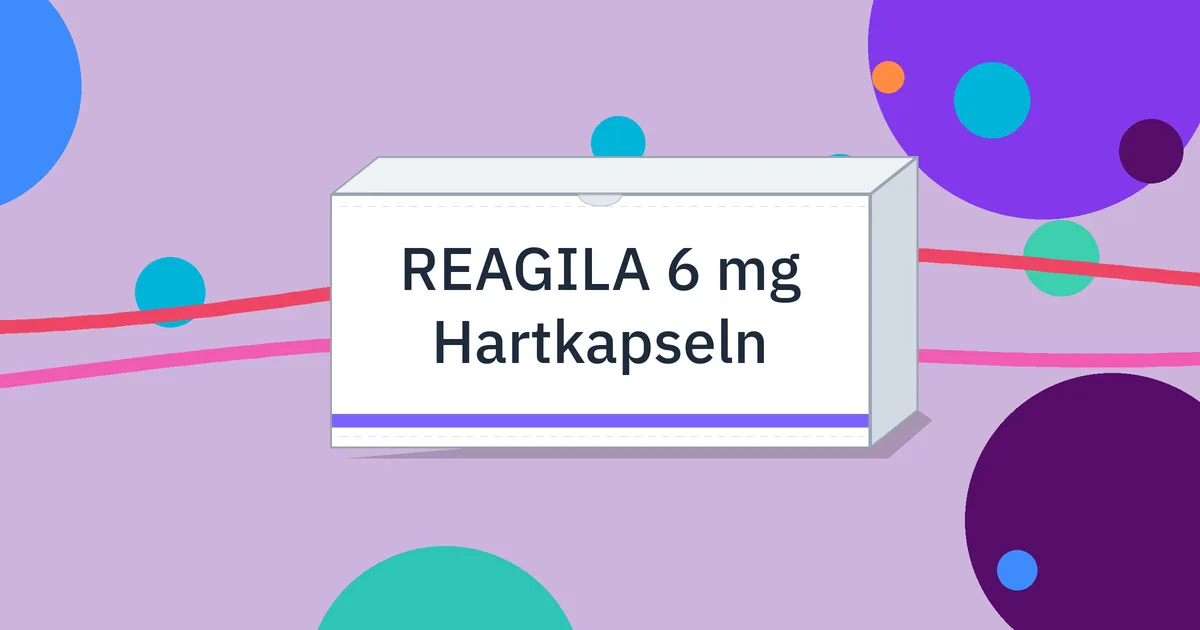 Symbolbild: Packung mit der Aufschrift REAGILA 6 mg Hartkapseln (PZN 17418815) – Verfügbarkeit und Bezug in Apotheken in Frankfurt am Main