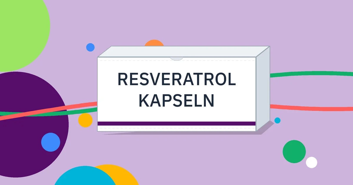 Symbolbild: Packung mit der Aufschrift RESVERATROL KAPSELN (PZN 10996590) – Verfügbarkeit und Bezug in Apotheken in Frankfurt am Main
