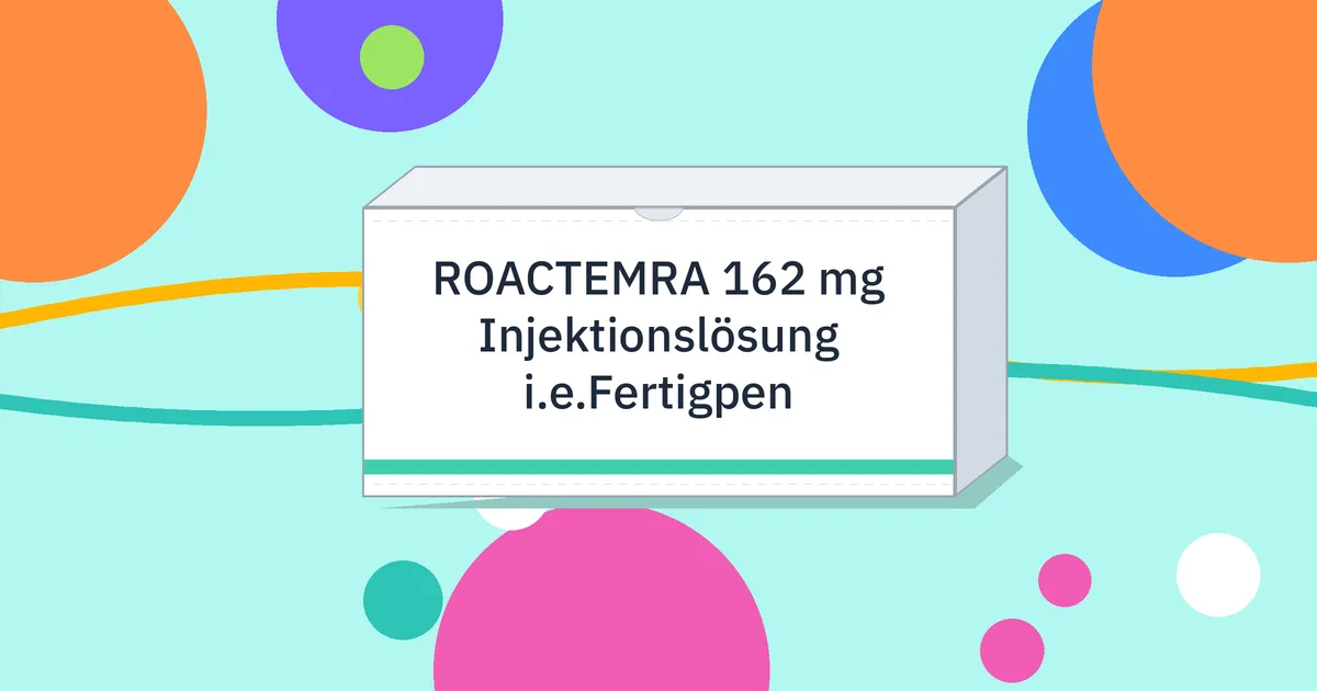 Symbolbild: Packung mit der Aufschrift ROACTEMRA 162 mg Injektionslösung i.e.Fertigpen (PZN 19629835) – Verfügbarkeit und Bezug in Apotheken in Frankfurt am Main