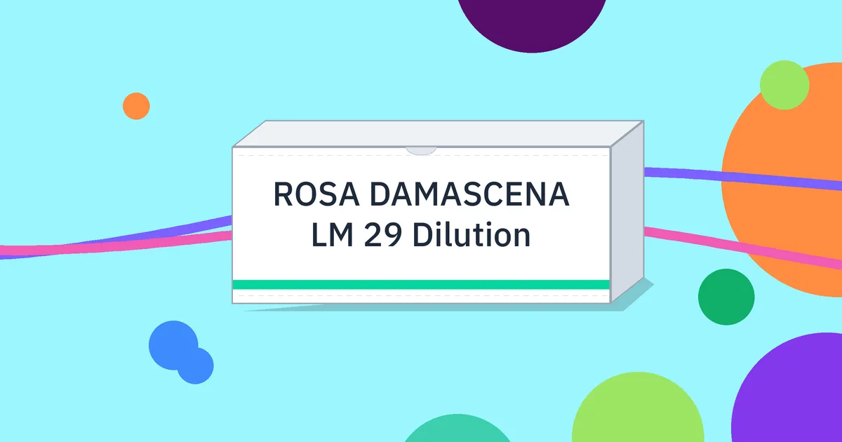 Symbolbild: Packung mit der Aufschrift ROSA DAMASCENA LM 29 Dilution (PZN 13056485) – Verfügbarkeit und Bezug in Apotheken in Frankfurt am Main