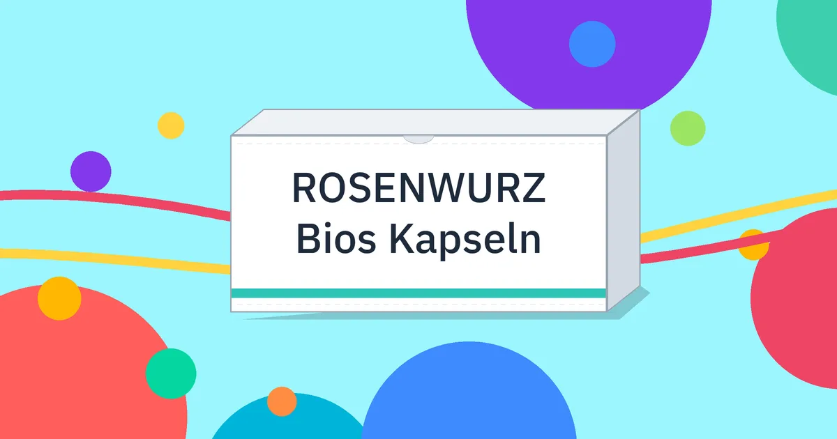 Symbolbild: Packung mit der Aufschrift ROSENWURZ Bios Kapseln (PZN 05996412) – Verfügbarkeit und Bezug in Apotheken in Frankfurt am Main