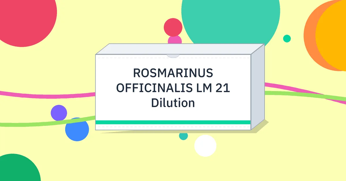 Symbolbild: Packung mit der Aufschrift ROSMARINUS OFFICINALIS LM 21 Dilution (PZN 13680887) – Verfügbarkeit und Bezug in Apotheken in Frankfurt am Main