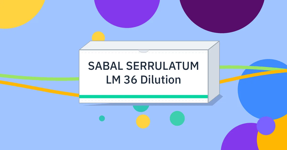 Symbolbild: Packung mit der Aufschrift SABAL SERRULATUM LM 36 Dilution (PZN 13175178) – Verfügbarkeit und Bezug in Apotheken in Frankfurt am Main