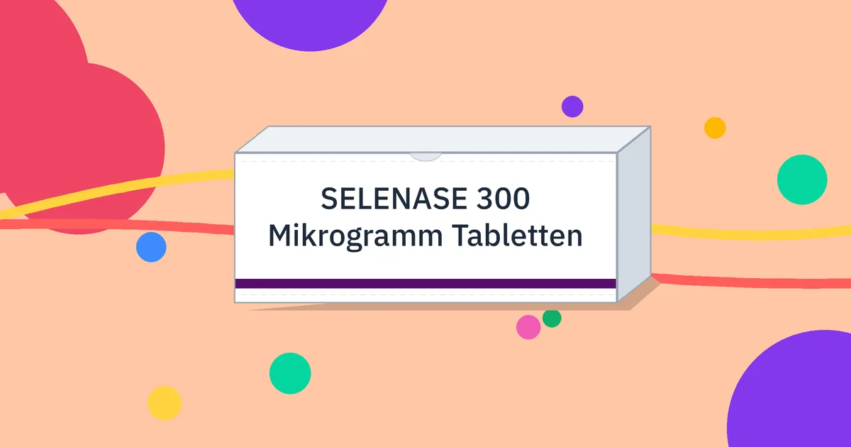 Symbolbild: Packung mit der Aufschrift SELENASE 300 Mikrogramm Tabletten (PZN 15736103) – Verfügbarkeit und Bezug in Apotheken in Frankfurt am Main