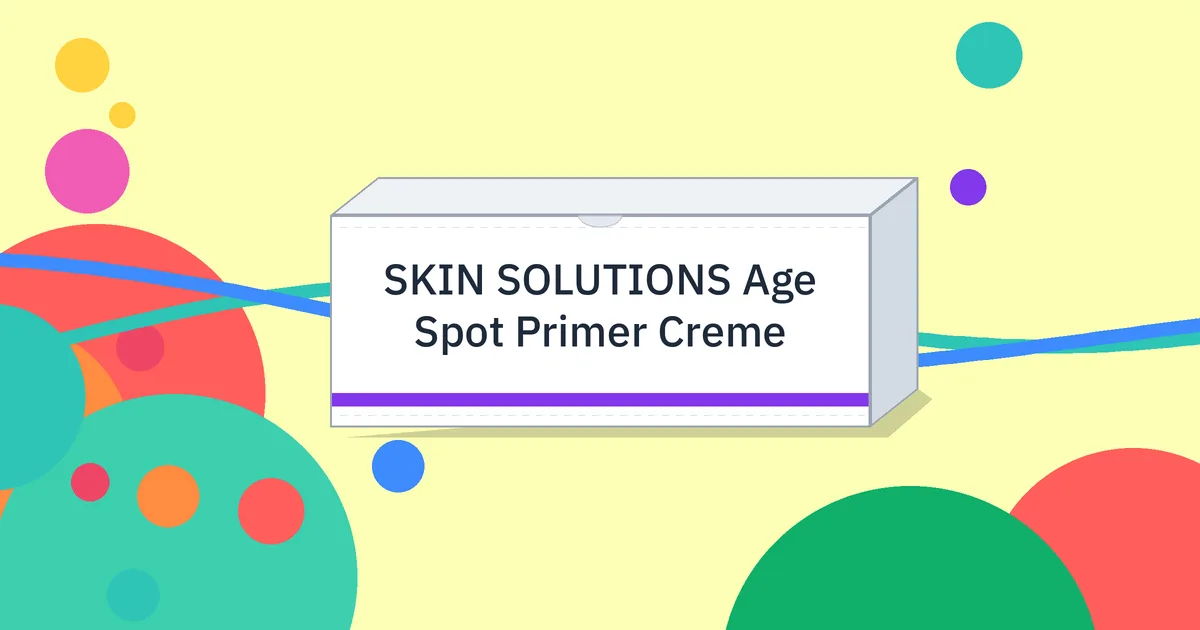 Symbolbild: Packung mit der Aufschrift SKIN SOLUTIONS Age Spot Primer Creme (PZN 17857584) – Verfügbarkeit und Bezug in Apotheken in Frankfurt am Main
