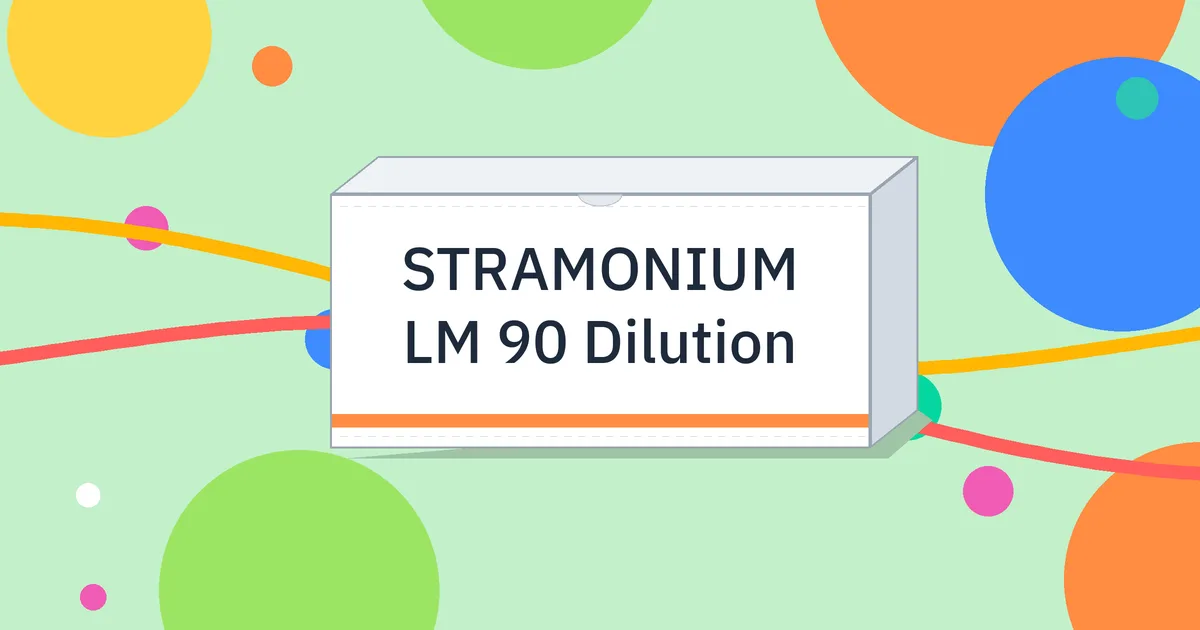 Symbolbild: Packung mit der Aufschrift STRAMONIUM LM 90 Dilution (PZN 13202076) – Verfügbarkeit und Bezug in Apotheken in Frankfurt am Main