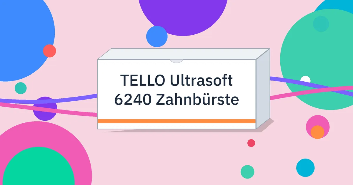 Symbolbild: Packung mit der Aufschrift TELLO Ultrasoft 6240 Zahnbürste (PZN 16614313) – Verfügbarkeit und Bezug in Apotheken in Frankfurt am Main
