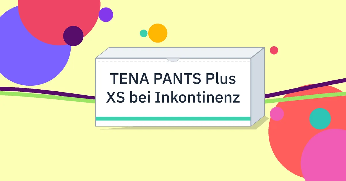 Symbolbild: Packung mit der Aufschrift TENA PANTS Plus XS bei Inkontinenz (PZN 10408802) – Verfügbarkeit und Bezug in Apotheken in Frankfurt am Main