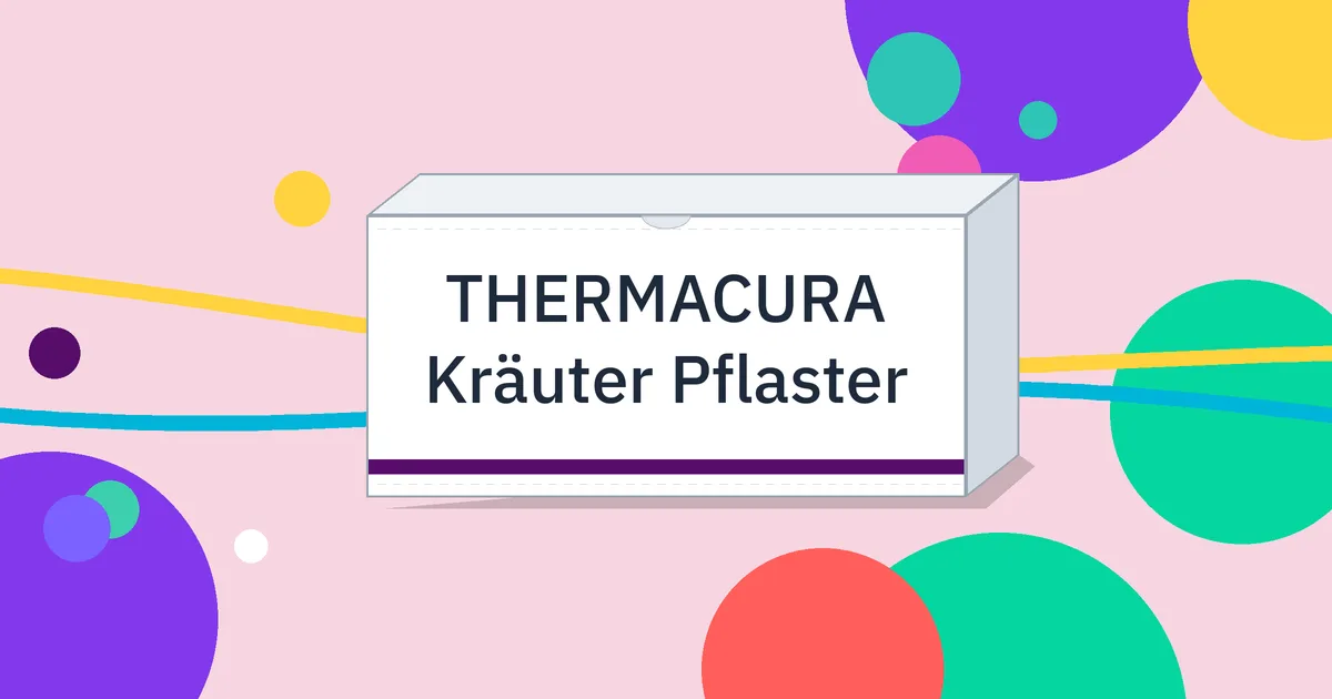 Symbolbild: Packung mit der Aufschrift THERMACURA Kräuter Pflaster (PZN 08880012) – Verfügbarkeit und Bezug in Apotheken in Frankfurt am Main