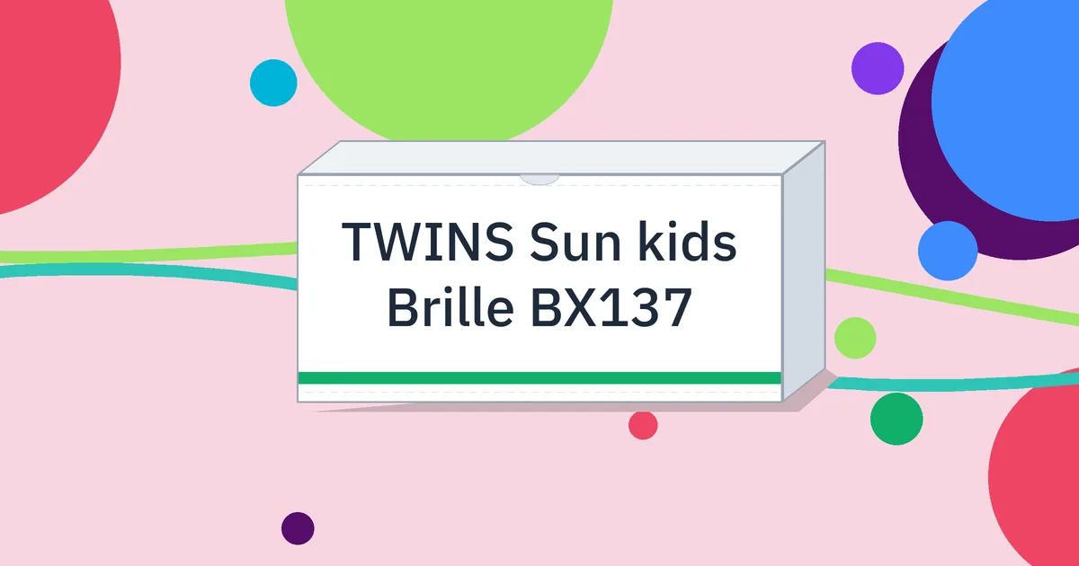 Symbolbild: Packung mit der Aufschrift TWINS Sun kids Brille BX137 (PZN 13344936) – Verfügbarkeit und Bezug in Apotheken in Frankfurt am Main