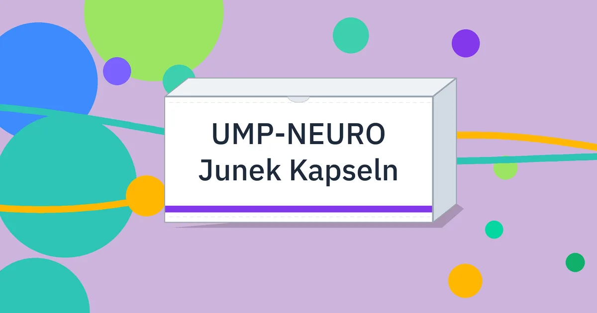 Symbolbild: Packung mit der Aufschrift UMP-NEURO Junek Kapseln (PZN 18310907) – Verfügbarkeit und Bezug in Apotheken in Frankfurt am Main