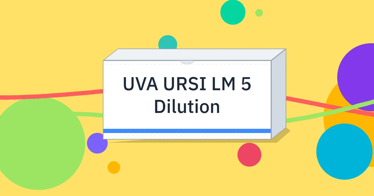Symbolbild: Packung mit der Aufschrift UVA URSI LM 5 Dilution (PZN 13258941) – Verfügbarkeit und Bezug in Apotheken in Frankfurt am Main