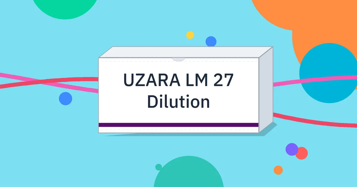 Symbolbild: Packung mit der Aufschrift UZARA LM 27 Dilution (PZN 13260234) – Verfügbarkeit und Bezug in Apotheken in Frankfurt am Main