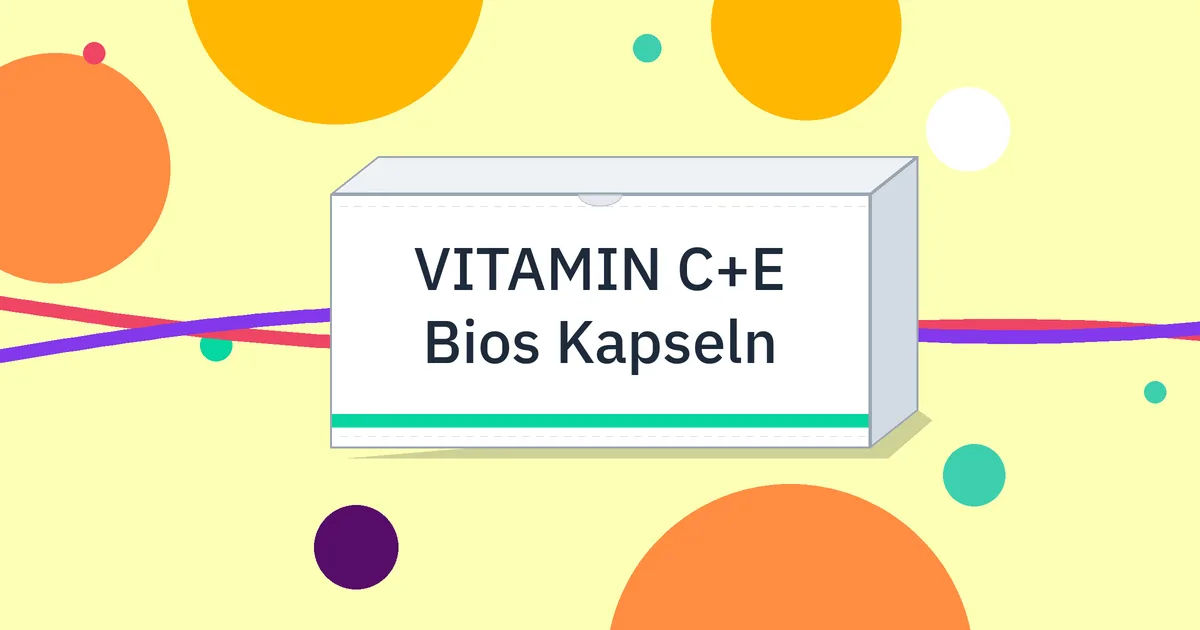 Symbolbild: Packung mit der Aufschrift VITAMIN C+E Bios Kapseln (PZN 10556282) – Verfügbarkeit und Bezug in Apotheken in Frankfurt am Main