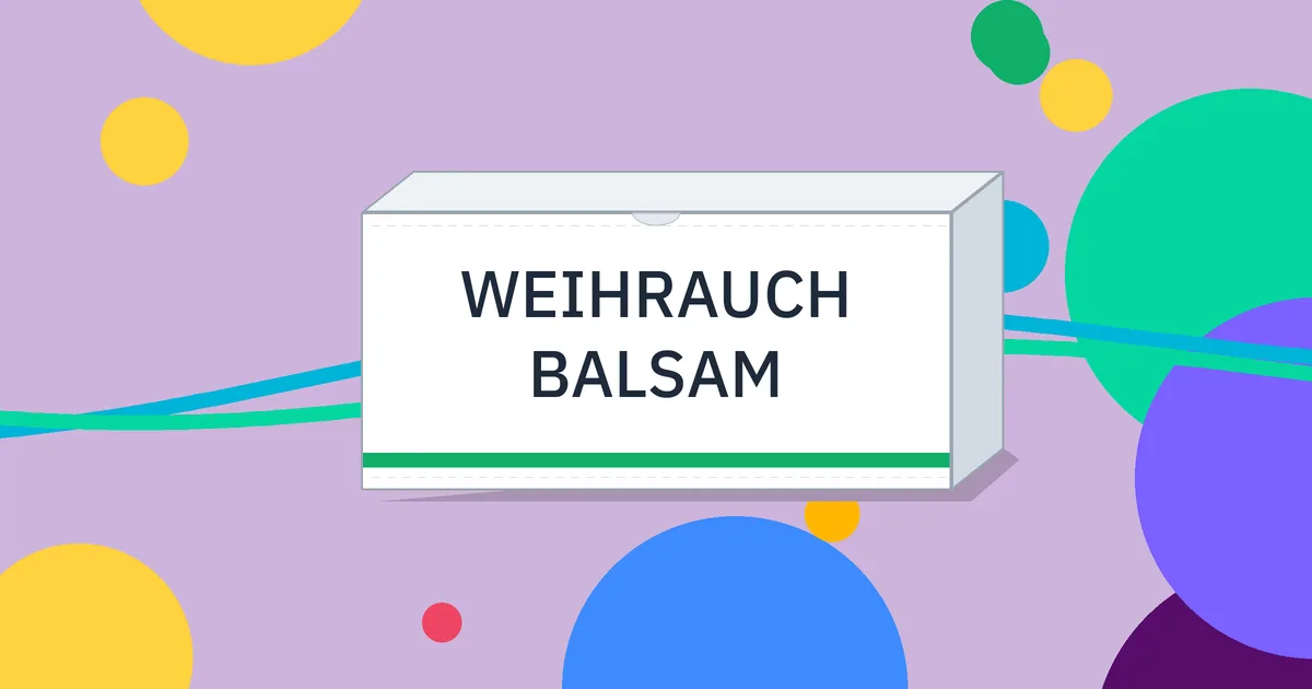 Symbolbild: Packung mit der Aufschrift WEIHRAUCH BALSAM (PZN 08700501) – Verfügbarkeit und Bezug in Apotheken in Frankfurt am Main