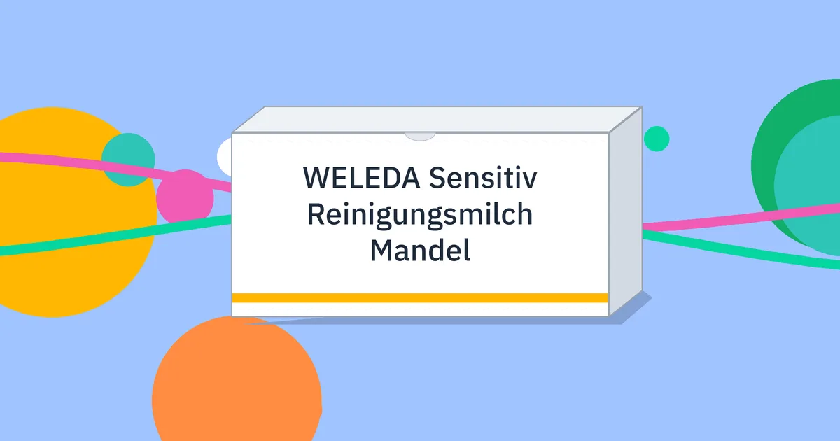 Symbolbild: Packung mit der Aufschrift WELEDA Sensitiv Reinigungsmilch Mandel (PZN 15815765) – Verfügbarkeit und Bezug in Apotheken in Frankfurt am Main