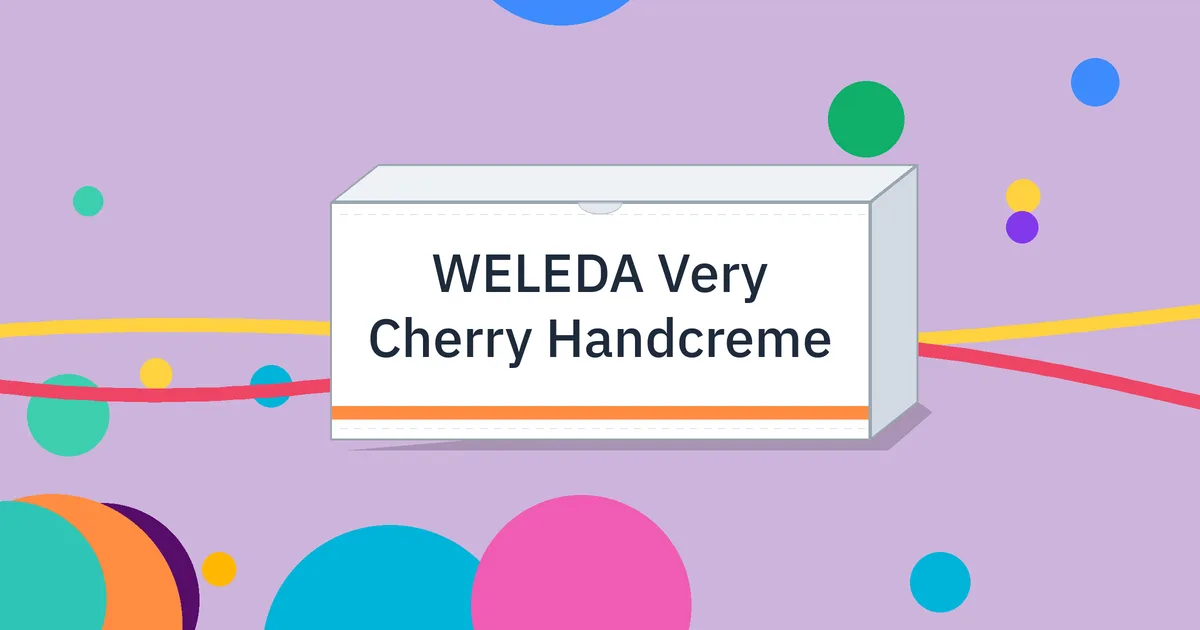 Symbolbild: Packung mit der Aufschrift WELEDA Very Cherry Handcreme (PZN 19734012) – Verfügbarkeit und Bezug in Apotheken in Frankfurt am Main
