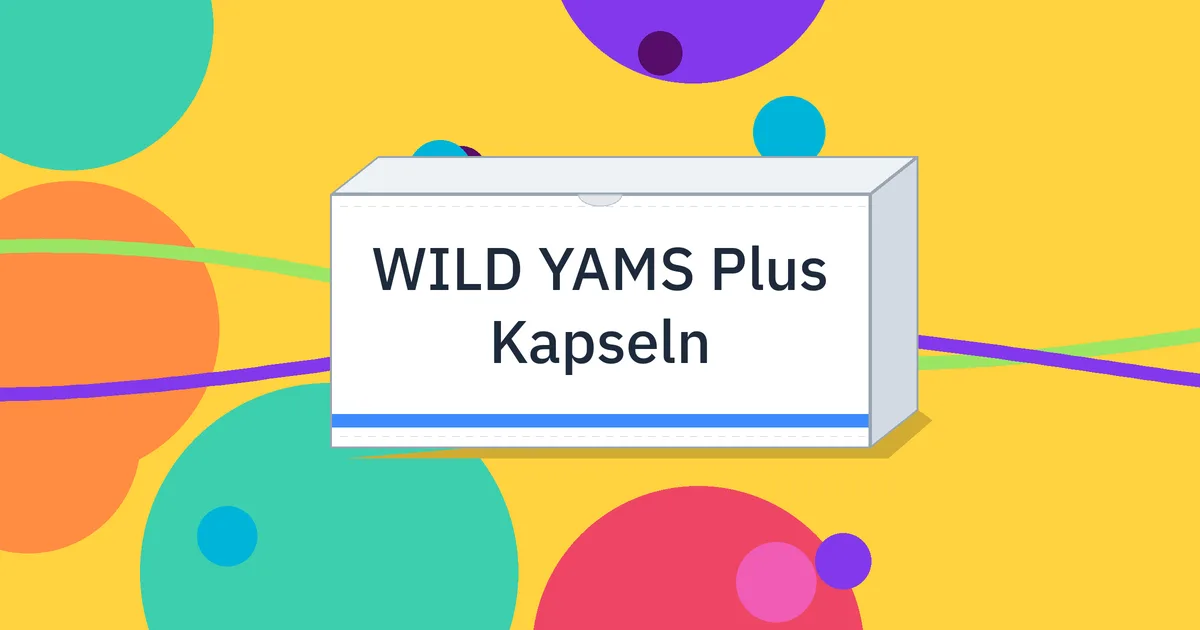 Symbolbild: Packung mit der Aufschrift WILD YAMS Plus Kapseln (PZN 06916007) – Verfügbarkeit und Bezug in Apotheken in Frankfurt am Main