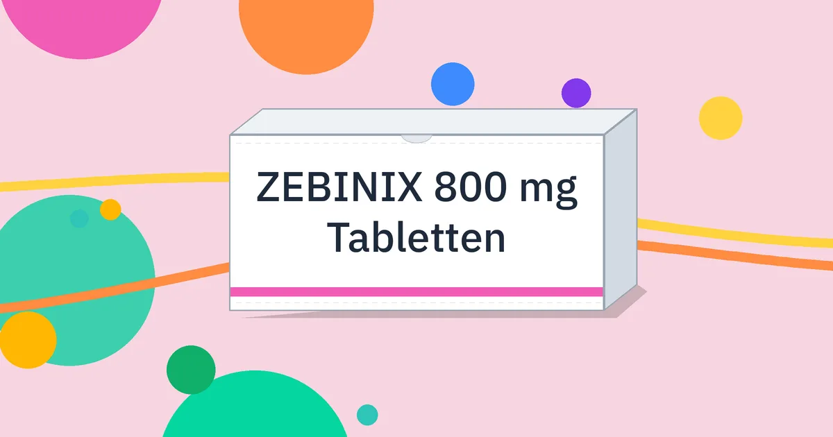 Symbolbild: Packung mit der Aufschrift ZEBINIX 800 mg Tabletten (PZN 15997513) – Verfügbarkeit und Bezug in Apotheken in Frankfurt am Main