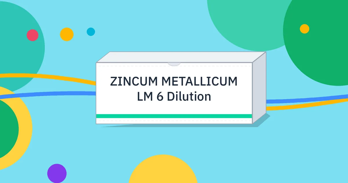 Symbolbild: Packung mit der Aufschrift ZINCUM METALLICUM LM 6 Dilution (PZN 02604280) – Verfügbarkeit und Bezug in Apotheken in Frankfurt am Main