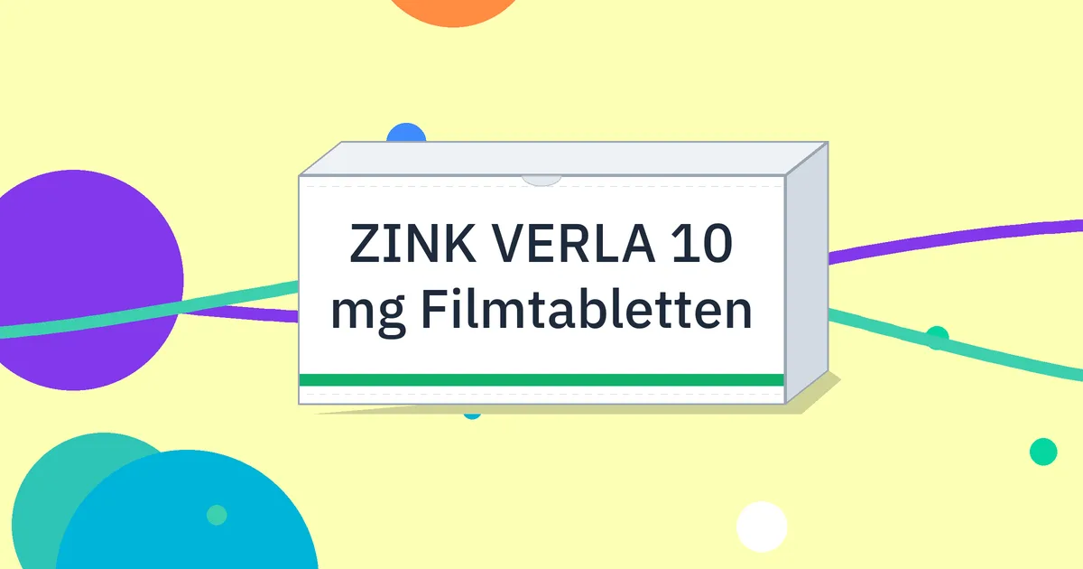 Symbolbild: Packung mit der Aufschrift ZINK VERLA 10 mg Filmtabletten (PZN 08912195) – Verfügbarkeit und Bezug in Apotheken in Frankfurt am Main