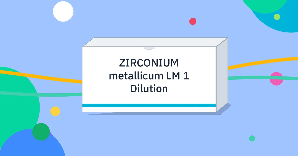 Symbolbild: Packung mit der Aufschrift ZIRCONIUM metallicum LM 1 Dilution (PZN 13302381) – Verfügbarkeit und Bezug in Apotheken in Frankfurt am Main