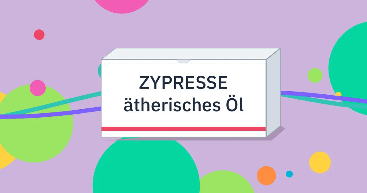 Symbolbild: Packung mit der Aufschrift ZYPRESSE ätherisches Öl (PZN 19213939) – Verfügbarkeit und Bezug in Apotheken in Frankfurt am Main