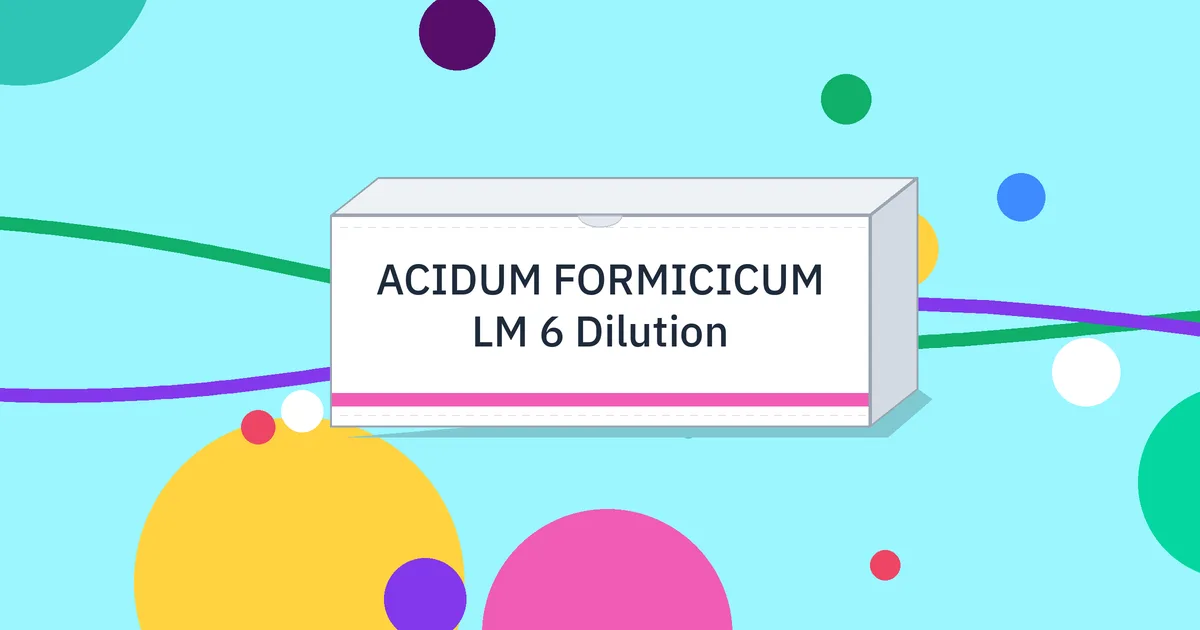 Symbolbild: Packung mit der Aufschrift ACIDUM FORMICICUM LM 6 Dilution (PZN 12751852) – Verfügbarkeit und Bezug in Apotheken in Frankfurt am Main