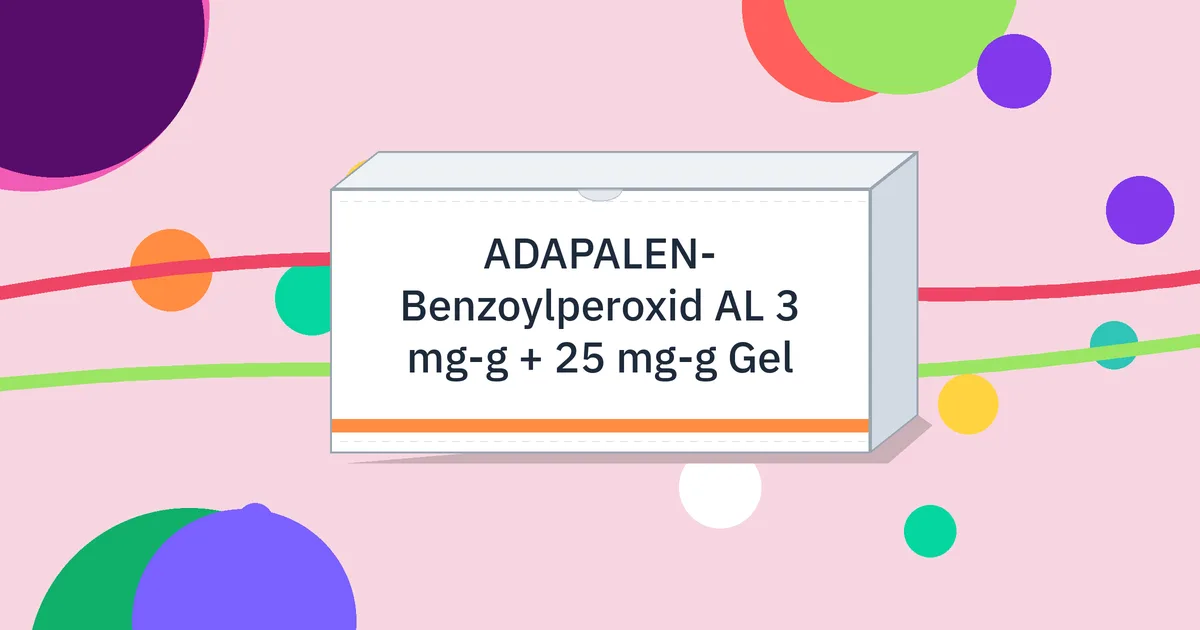 Symbolbild: Packung mit der Aufschrift ADAPALEN-Benzoylperoxid AL 3 mg-g + 25 mg-g Gel (PZN 19752783) – Verfügbarkeit und Bezug in Apotheken in Frankfurt am Main